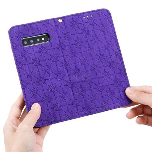 Intricate Embossing Four Leaf Clover Leather Wallet Case for Samsung ...