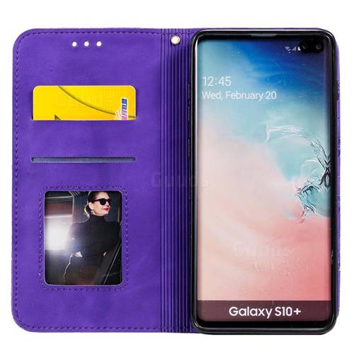 Intricate Embossing Four Leaf Clover Leather Wallet Case for Samsung ...