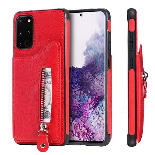 Retro Buckle Zipper Anti-fall Leather Phone Back Cover for Samsung ...