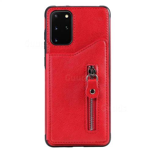 Retro Buckle Zipper Anti-fall Leather Phone Back Cover for Samsung ...