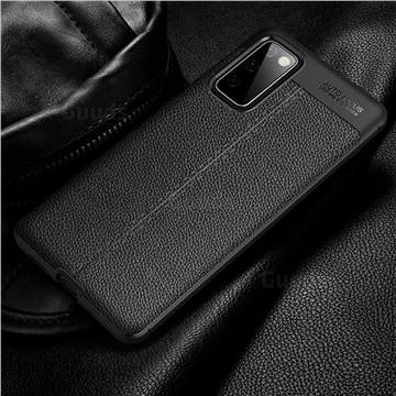Luxury Auto Focus Litchi Texture Silicone TPU Back Cover for Samsung Galaxy S20 FE / S20 Lite ...