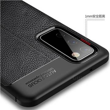 Luxury Auto Focus Litchi Texture Silicone TPU Back Cover for Samsung Galaxy S20 FE / S20 Lite ...