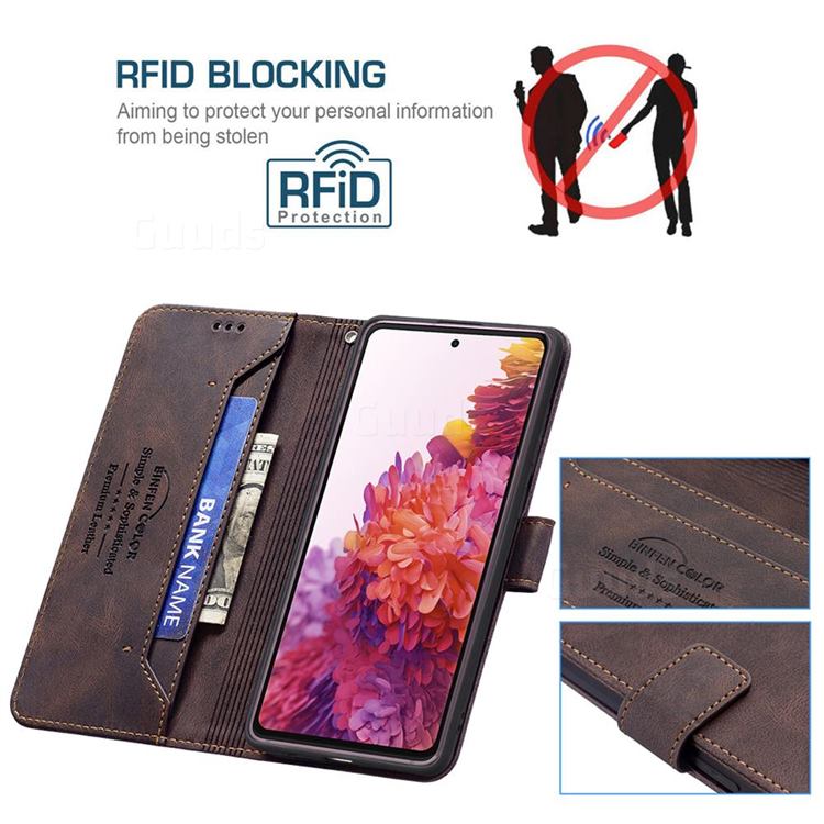 Binfen Color RFID Blocking Leather Wallet Case for Samsung Galaxy S20 ...