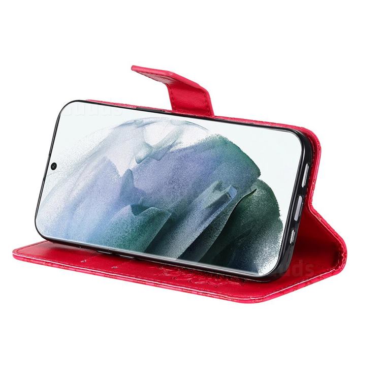 Embossing Sunflower Leather Wallet Case for Samsung Galaxy S22 Ultra ...