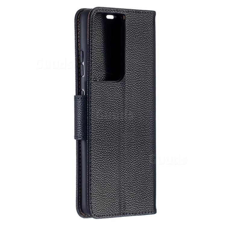 Classic Luxury Litchi Leather Phone Wallet Case for Samsung Galaxy S21 ...