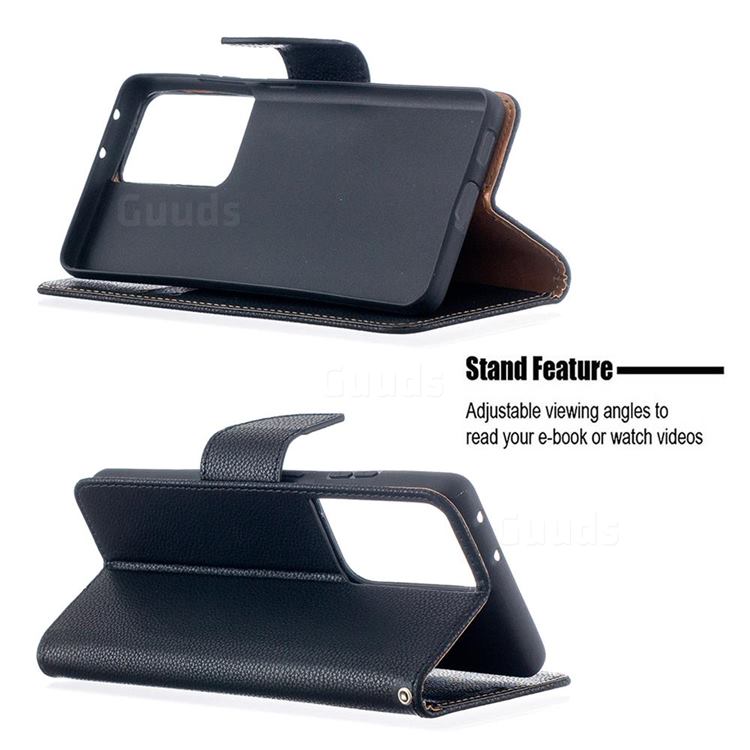 Classic Luxury Litchi Leather Phone Wallet Case for Samsung Galaxy S21 ...