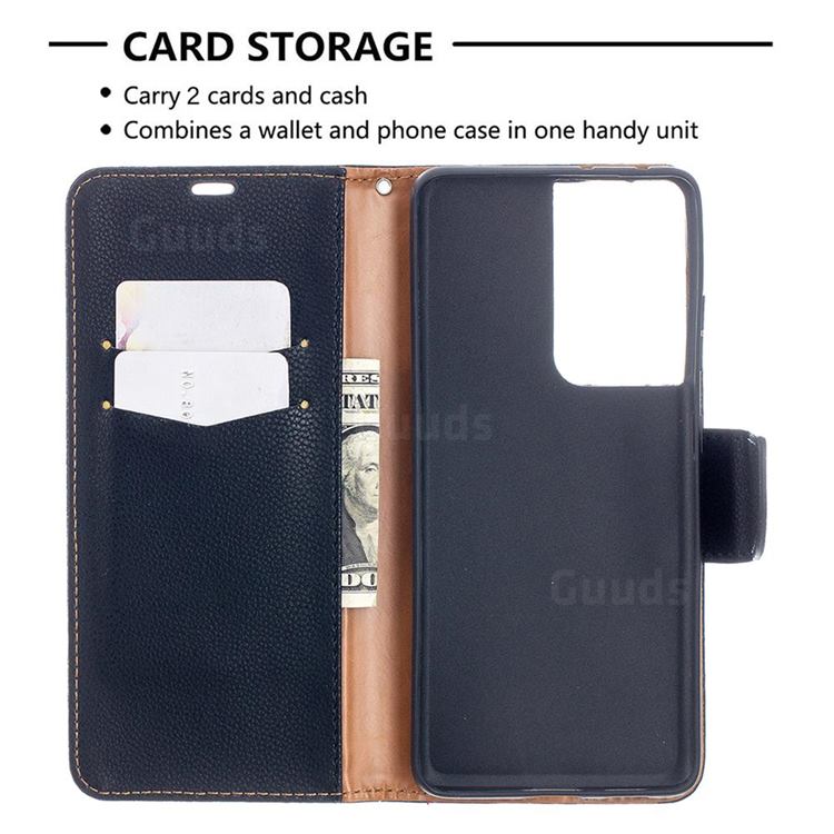 Classic Luxury Litchi Leather Phone Wallet Case for Samsung Galaxy S21 ...
