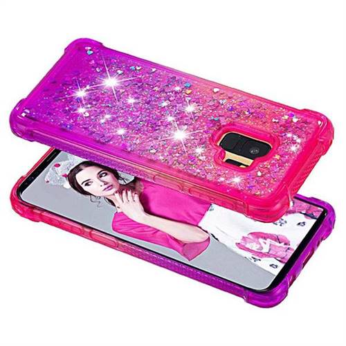 Rainbow Gradient Liquid Glitter Quicksand Sequins Phone Case for ...