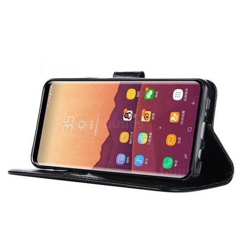 Luxury Retro Leather Wallet Case for Samsung Galaxy S9 Plus(S9 ...