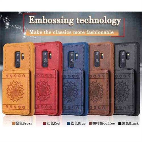 Luxury Embossing Sunflower Multifunction Leather Back Cover for Samsung ...