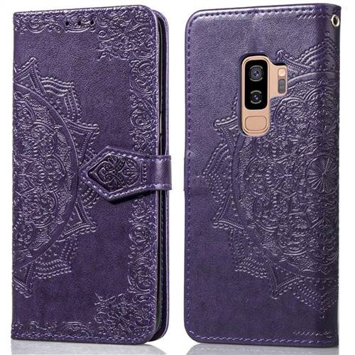 Embossing Imprint Mandala Flower Leather Wallet Case for Samsung Galaxy ...