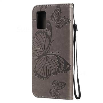 Embossing 3D Butterfly Leather Wallet Case for Samsung Galaxy A51 5G ...