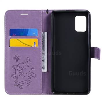 Embossing 3D Butterfly Leather Wallet Case for Samsung Galaxy A51 5G ...