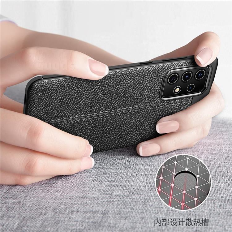 Luxury Auto Focus Litchi Texture Silicone TPU Back Cover for Samsung ...