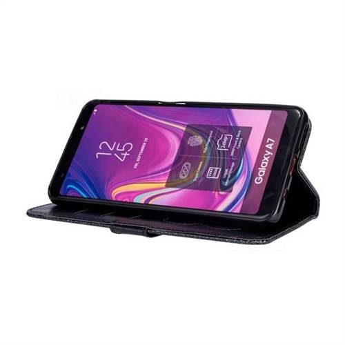 Glitter Shine Leather Zipper Wallet Phone Case for Samsung Galaxy A7 ...