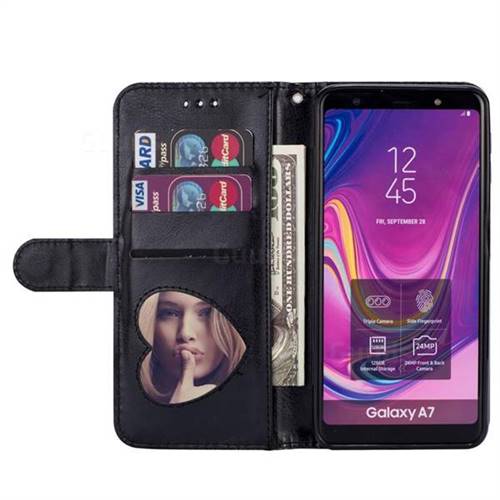 Glitter Shine Leather Zipper Wallet Phone Case for Samsung Galaxy A7 ...