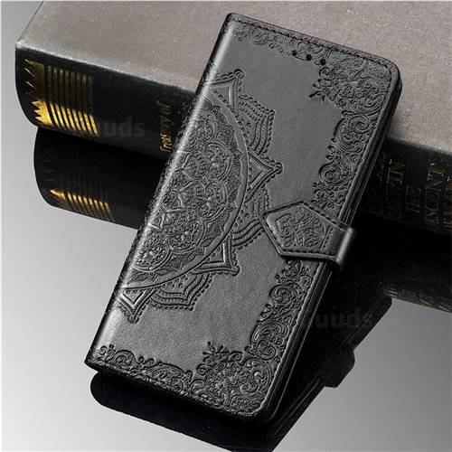 Embossing Imprint Mandala Flower Leather Wallet Case for Sharp AQUOS ...