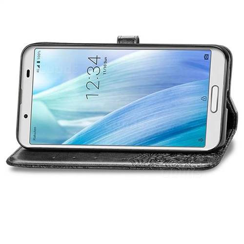 Embossing Imprint Mandala Flower Leather Wallet Case for Sharp AQUOS ...