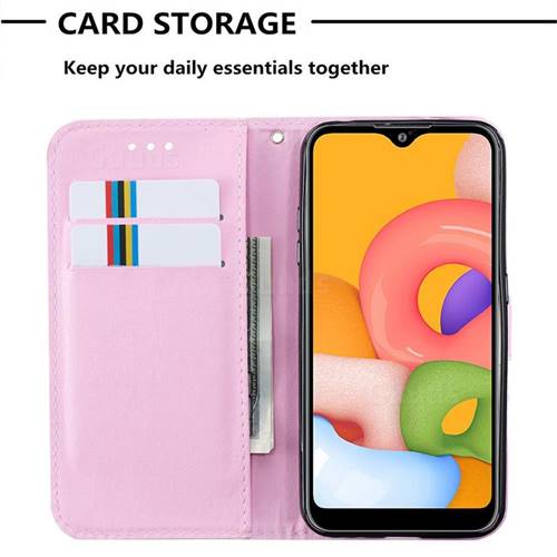 Panda Baby Matte Leather Wallet Phone Case for Samsung Galaxy A01 ...