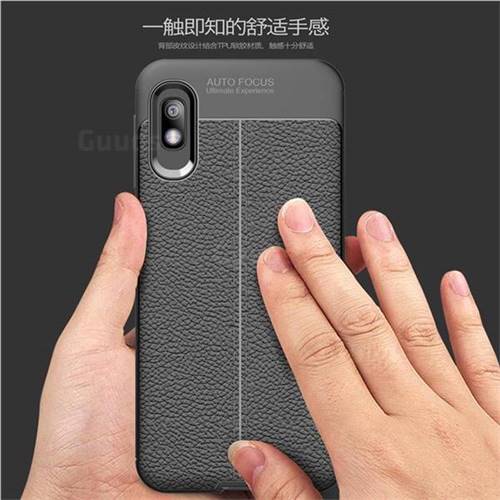Luxury Auto Focus Litchi Texture Silicone TPU Back Cover for Samsung ...