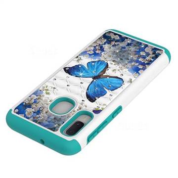 Flower Butterfly Studded Rhinestone Bling Diamond Shock Absorbing ...