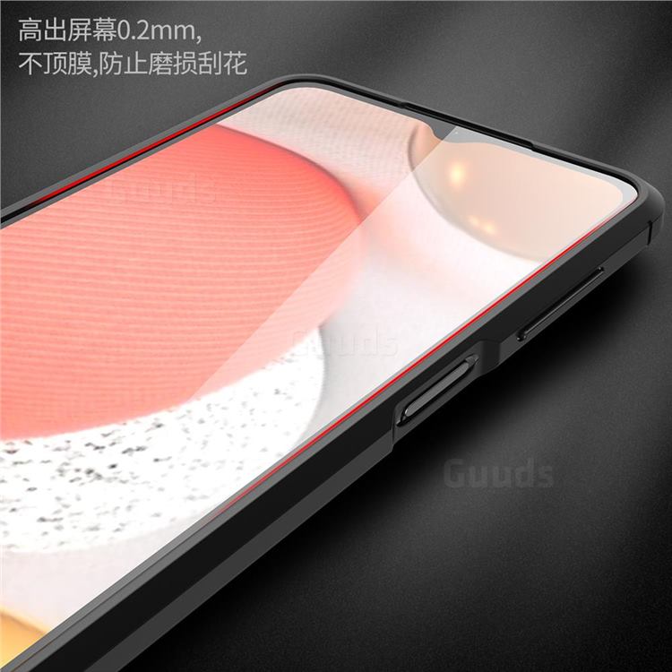 Luxury Auto Focus Litchi Texture Silicone TPU Back Cover for Samsung Galaxy A12 - Black - Galaxy ...