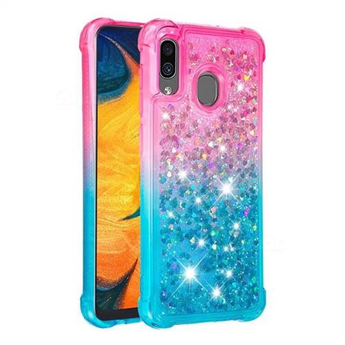 Rainbow Gradient Liquid Glitter Quicksand Sequins Phone Case for ...