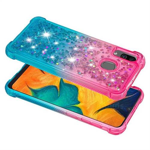 Rainbow Gradient Liquid Glitter Quicksand Sequins Phone Case for ...