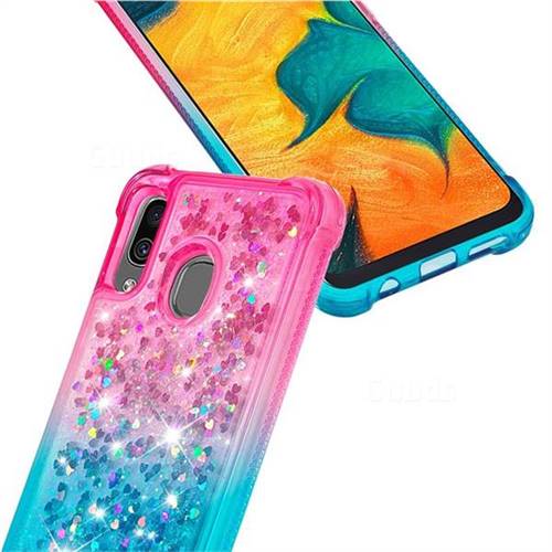 Rainbow Gradient Liquid Glitter Quicksand Sequins Phone Case for ...