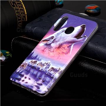 Wolf Howling Noctilucent Soft TPU Back Cover for Samsung Galaxy A20 ...