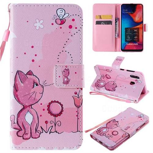Cats and Bees PU Leather Wallet Case for Samsung Galaxy A20 - Galaxy ...