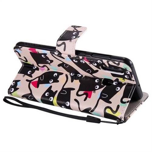 Cute Kitten Cat PU Leather Wallet Case for Samsung Galaxy A20 - Galaxy ...