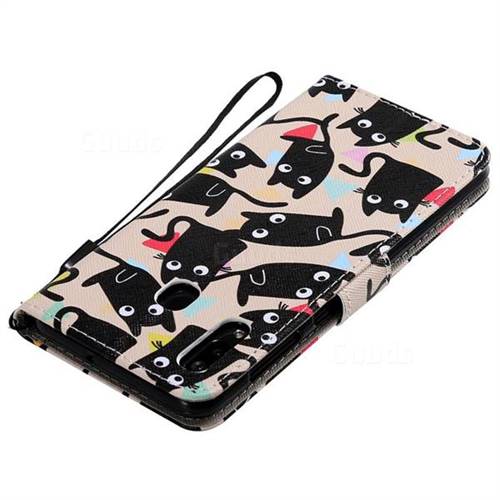 Cute Kitten Cat PU Leather Wallet Case for Samsung Galaxy A20 - Galaxy ...