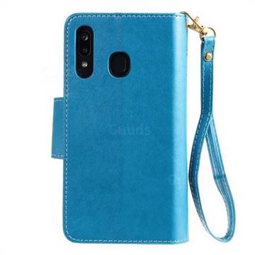 Embossing Cat Girl 9 Card Leather Wallet Case for Samsung Galaxy A20 ...