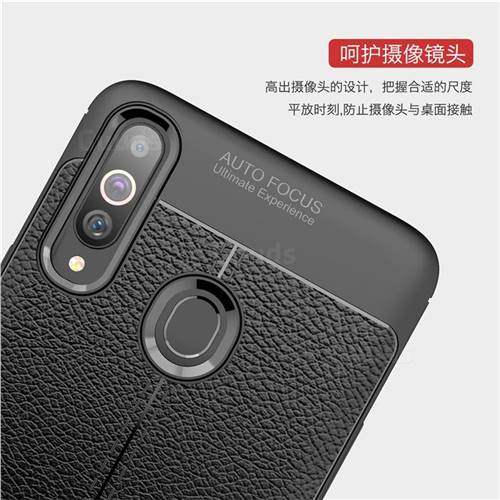Luxury Auto Focus Litchi Texture Silicone TPU Back Cover for Samsung ...