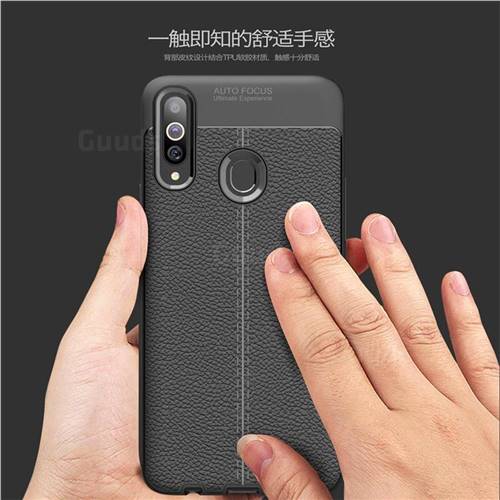 Luxury Auto Focus Litchi Texture Silicone TPU Back Cover for Samsung ...