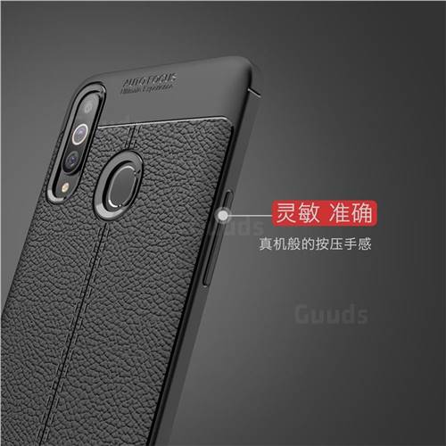 Luxury Auto Focus Litchi Texture Silicone TPU Back Cover for Samsung ...