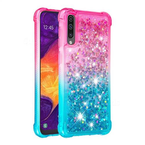 Rainbow Gradient Liquid Glitter Quicksand Sequins Phone Case for ...