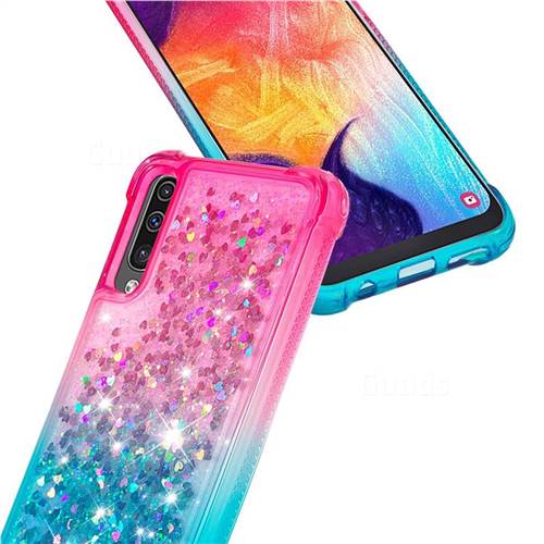 Rainbow Gradient Liquid Glitter Quicksand Sequins Phone Case for ...