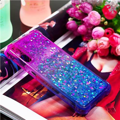 Rainbow Gradient Liquid Glitter Quicksand Sequins Phone Case for ...