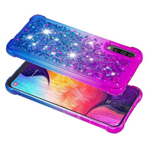 Rainbow Gradient Liquid Glitter Quicksand Sequins Phone Case for ...
