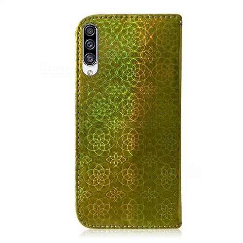 Laser Circle Shining Leather Wallet Phone Case for Samsung Galaxy A30s ...