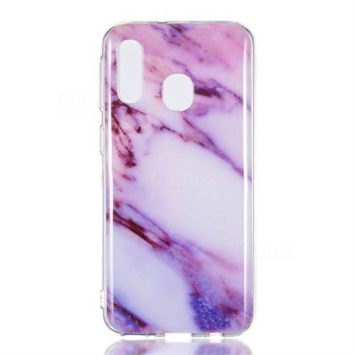 Purple Soft TPU Marble Pattern Case for Samsung Galaxy A40 - Galaxy A40 ...
