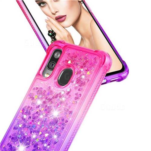 Rainbow Gradient Liquid Glitter Quicksand Sequins Phone Case for ...