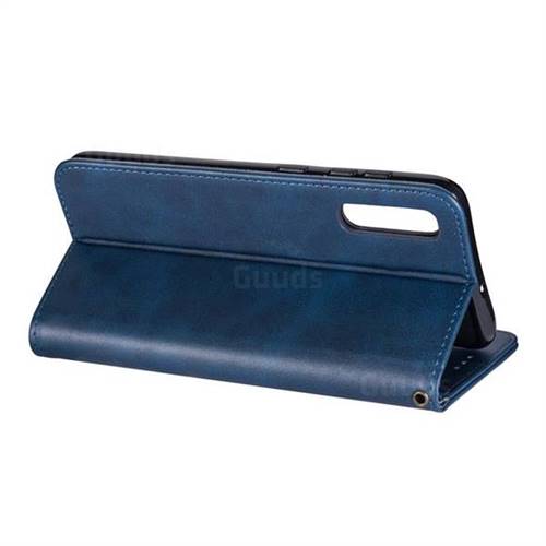 Retro Calfskin Zipper Leather Wallet Case Cover for Samsung Galaxy A50 ...