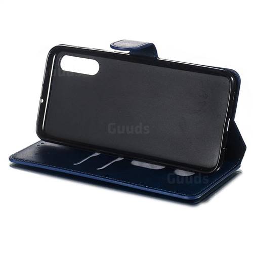 Retro Calf Matte Leather Wallet Phone Case for Samsung Galaxy A50 ...