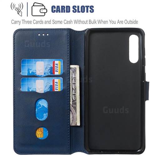 Retro Calf Matte Leather Wallet Phone Case for Samsung Galaxy A50 ...