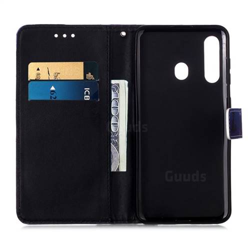 Black Rose Matte Leather Wallet Phone Case for Samsung Galaxy A60 ...