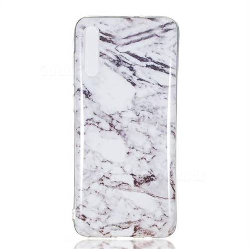 White Soft TPU Marble Pattern Case for Samsung Galaxy A70 - Galaxy A70 ...