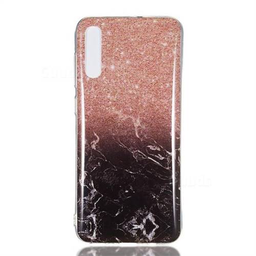 Glittering Rose Black Soft TPU Marble Pattern Case for Samsung Galaxy ...